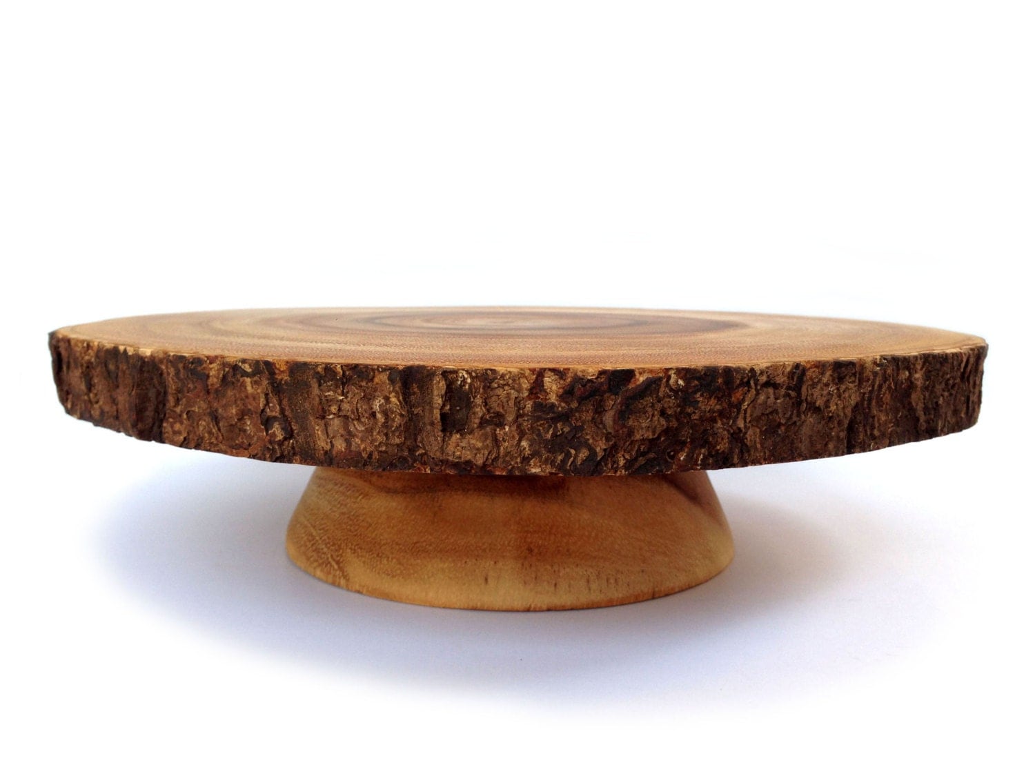 Rustic Cake Stand Wood Cake Stand Cupcake by SomethingInTheBox