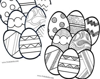 Easter coloring | Etsy
