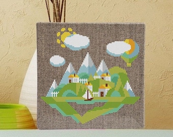 Point de croix moderne | Etsy