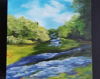 Bluebonnet painting | Etsy