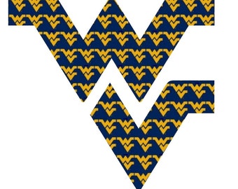 Wvu logo | Etsy