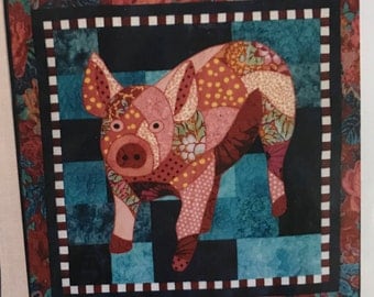 Pig quilt pattern | Etsy