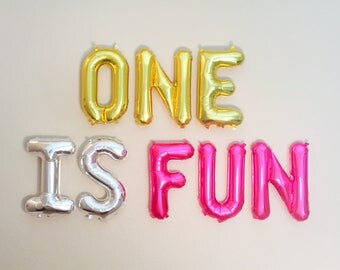 Letter Balloons Fun Party Themes & Custom by girlygifts07 on Etsy