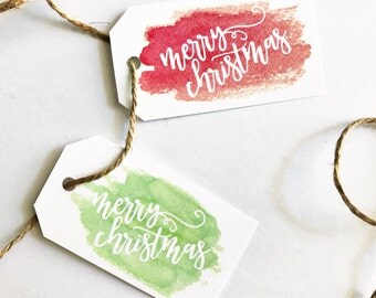 Christmas gift tag | Etsy