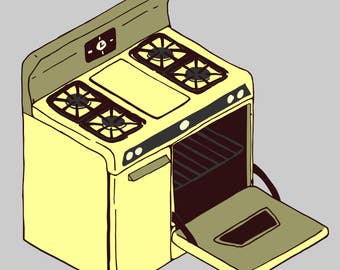 Oven clip art | Etsy