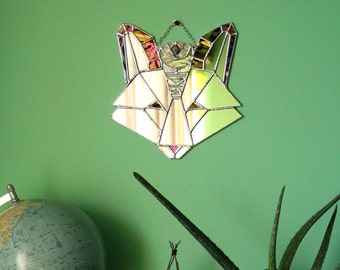 Fox stained glass | Etsy