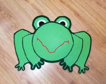 Frog rug | Etsy