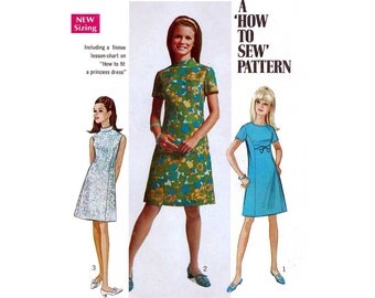 Shift dress pattern | Etsy