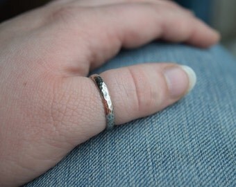 Simple silver ring | Etsy