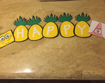 Spongebob banner | Etsy