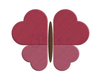 Loopy Heart Embroidery Design 9 Sizes 10 Formats PES DST EXP