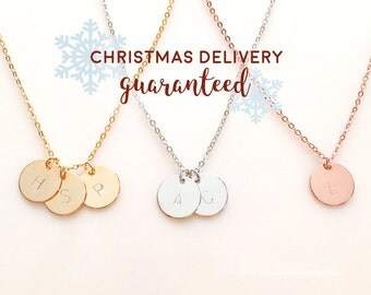 Monogram necklace | Etsy