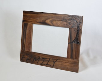 Wood burned frame | Etsy