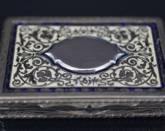 Silver snuff box | Etsy