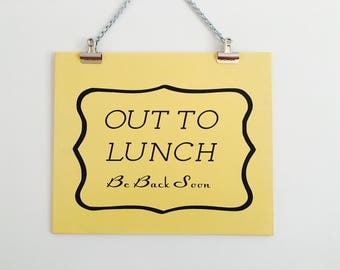 Be back soon sign | Etsy