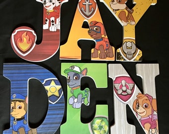 Paw patrol letters | Etsy