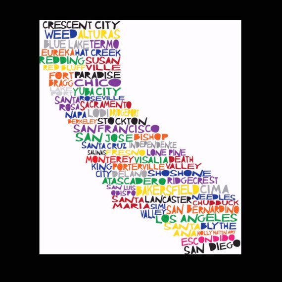 California Word Art Shirt California Shirt California