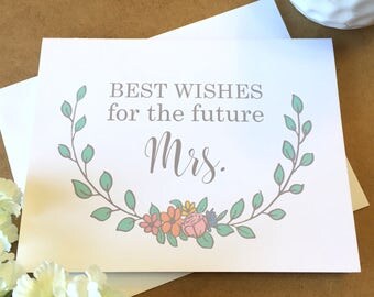 Best wishes mr mrs | Etsy