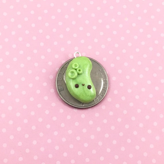 Kawaii Pickle Charm Polymer Clay