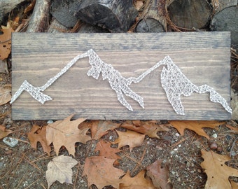 Mountain string art | Etsy