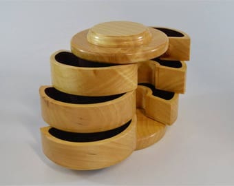 Round wood box | Etsy