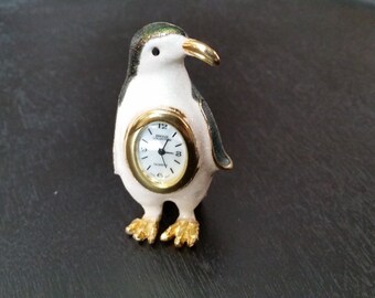 Penguin clock | Etsy