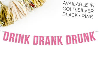 Drink drank drunk | Etsy