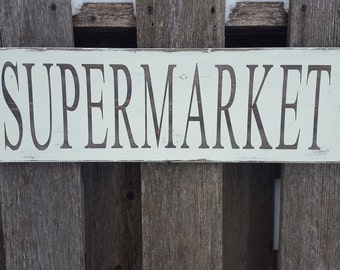Supermarket sign | Etsy