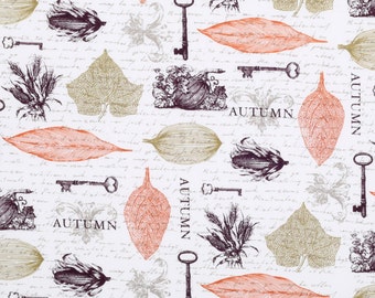 Skeleton key fabric | Etsy