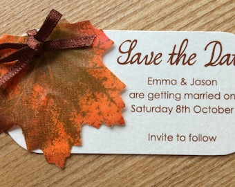 Autumn save the date | Etsy