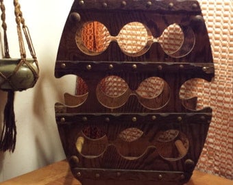 Wooden wine rack | Etsy
