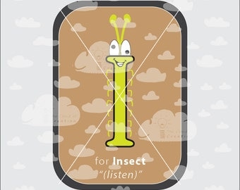 Insect alphabet | Etsy