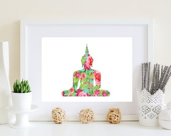 Buddha art print | Etsy