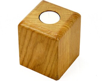 Wood tealight holder | Etsy