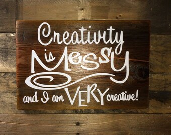 Creativity is messy | Etsy