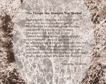 Poetry broadside | Etsy