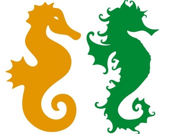 Seahorse silhouette | Etsy