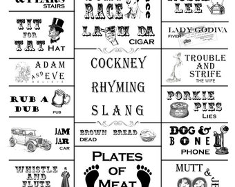 Rhyming slang | Etsy