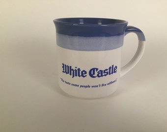 White castle mug | Etsy