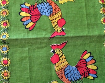 Rooster table runner | Etsy