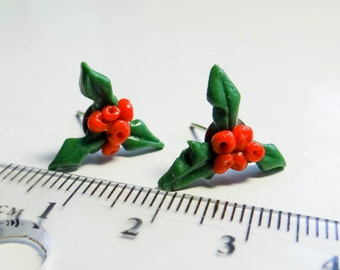 Mistletoe earrings | Etsy