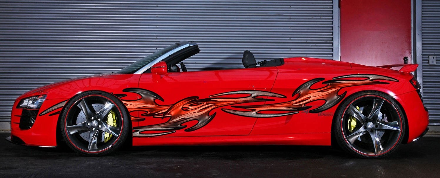 Abstract Tribal Full Color Car Vinyl Design Tribal Car wrap