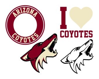 Coyote silhouette | Etsy