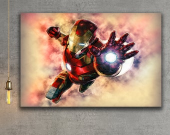 Iron man wall art | Etsy