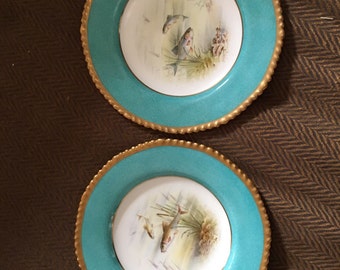 Turquoise gold china | Etsy