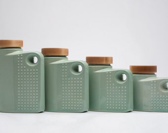 Hand Built Ceramic Box With Lid Textured Pottery Ceramic