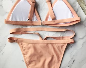 Pink string bikini | Etsy