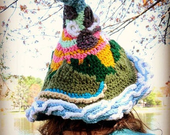 Crochet wizard hat | Etsy