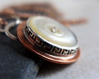 Bezel set pearl | Etsy