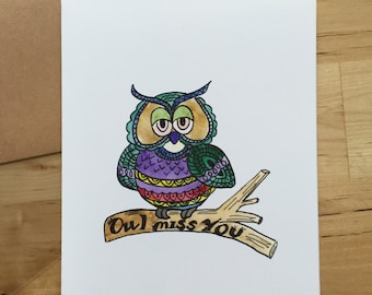 Owl miss you | Etsy
